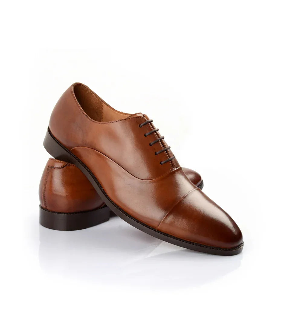 Classic Cap Toe Oxfords - Caramel - Best hand-made leather oxfords in ...